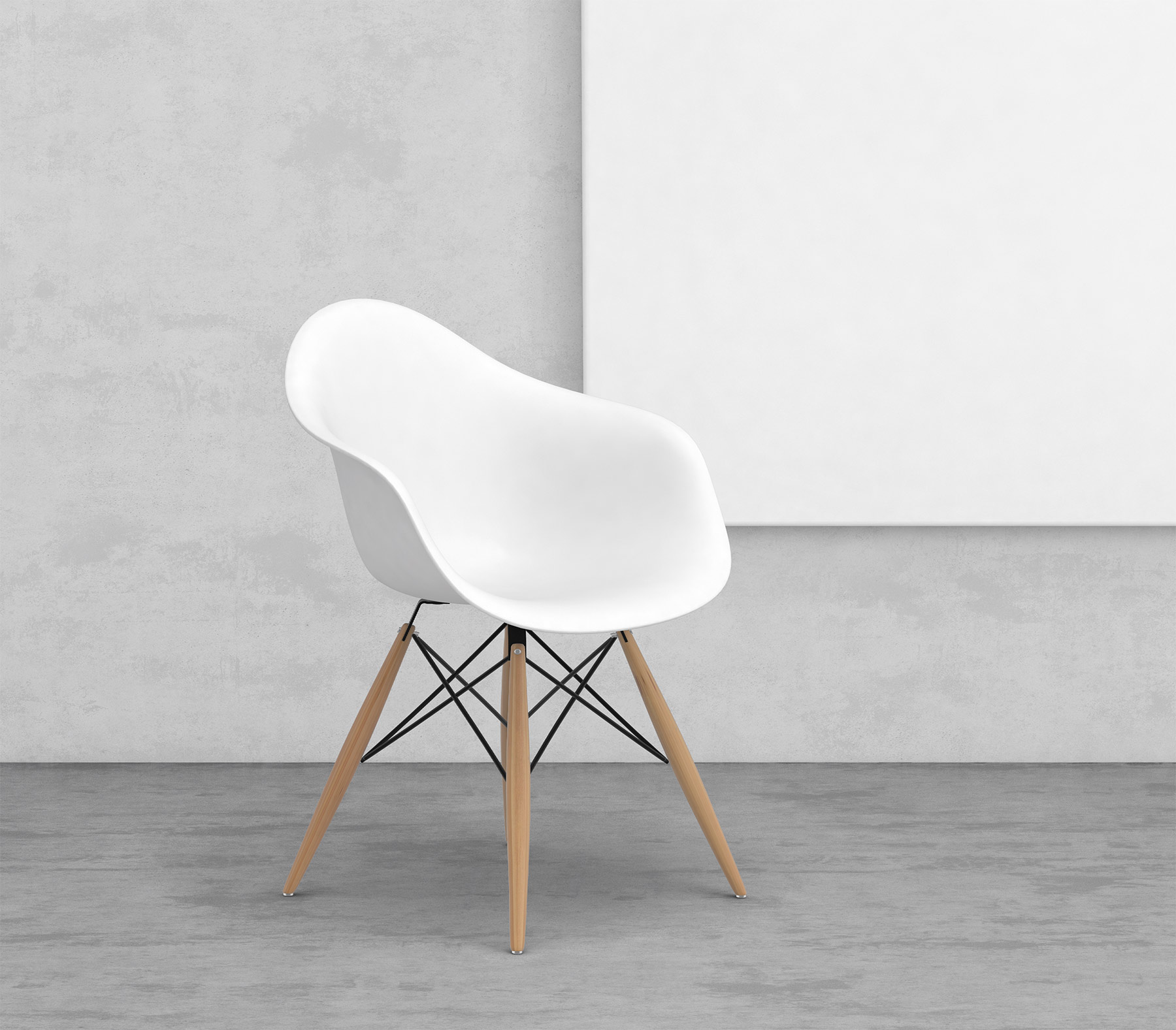 White Molded Shell Chair – Hovland Rasmus & Brendtro